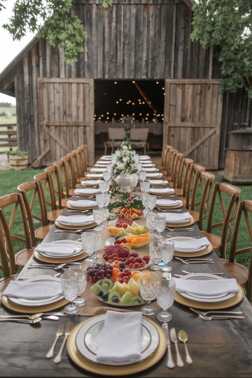 Rustic Barn Wedding Food Guests Can’t Stop Raving About - Wedding ...